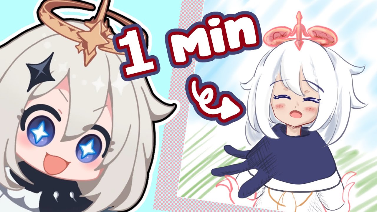 EASY! How to Draw Paimon in 60 Seconds - YouTube