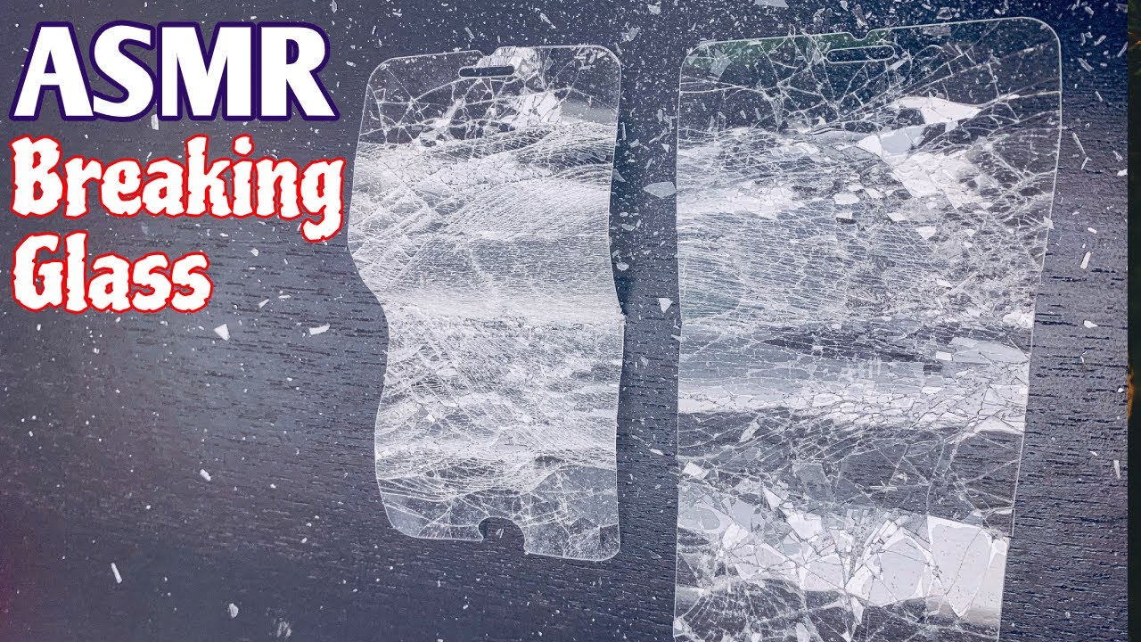 ASMR Glass Breaking Tapping Peeling and Crinkling - YouTube
