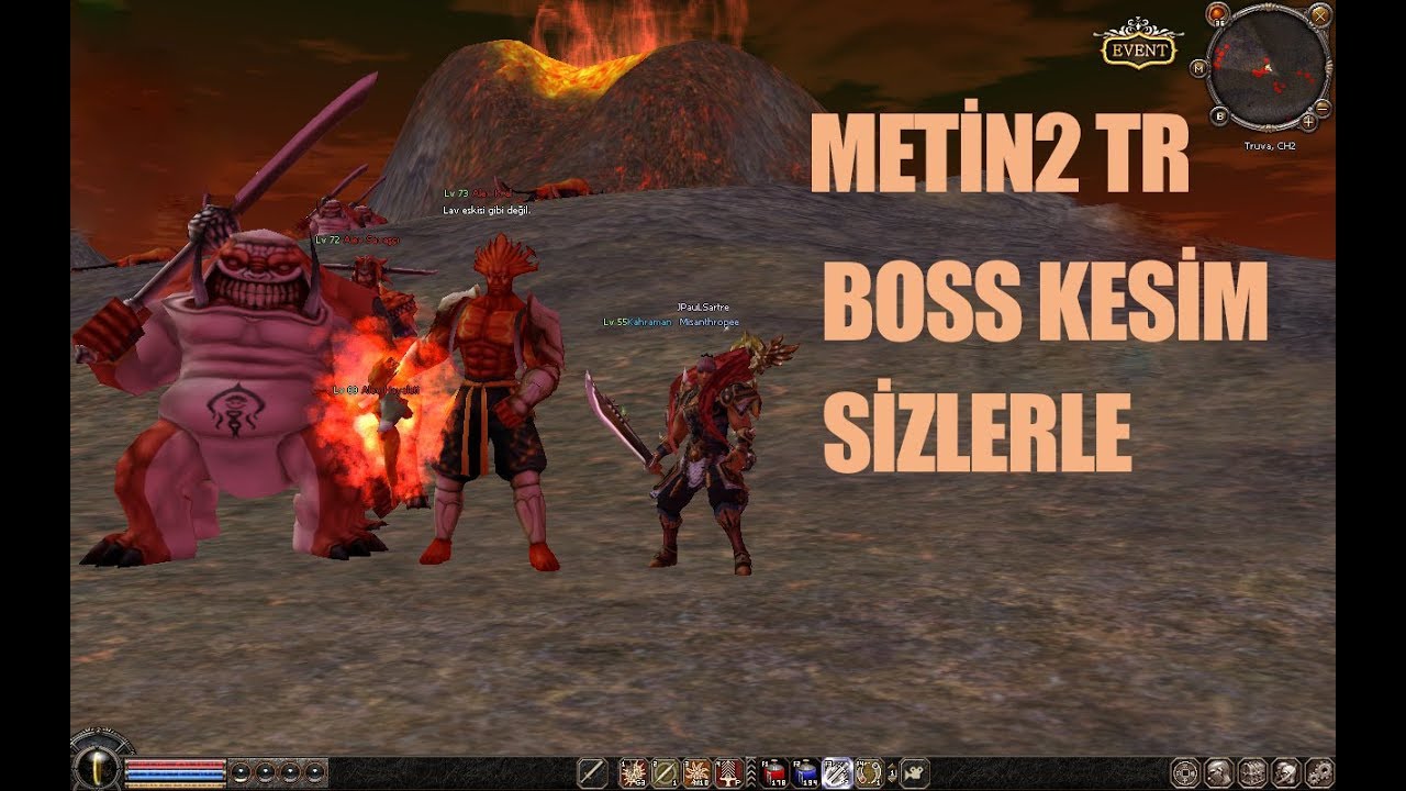 METİN2 TR 55 LEVEL İLE BOSS KESİMİ-METİN2 TR TRUVA - YouTube