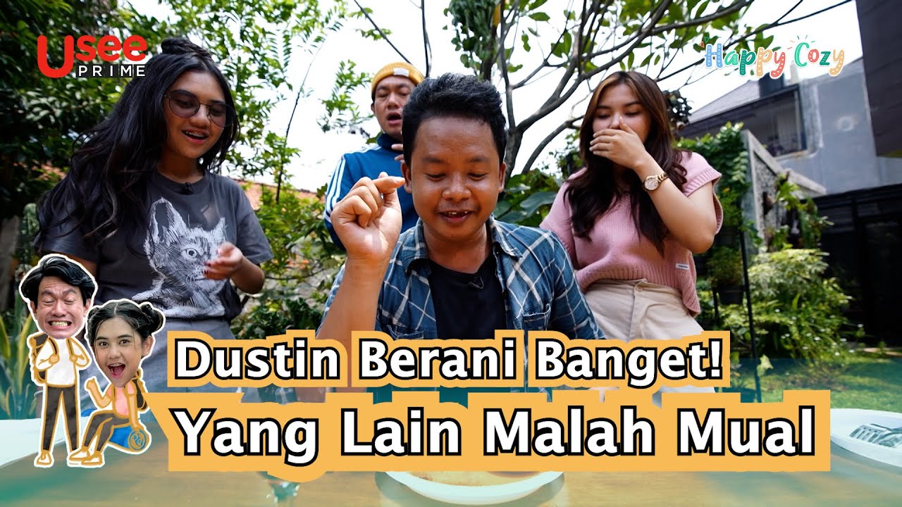 Dustin Si Jago Makan Ginian, Yang Lain Malah Mual! | HAPPY COZY - YouTube