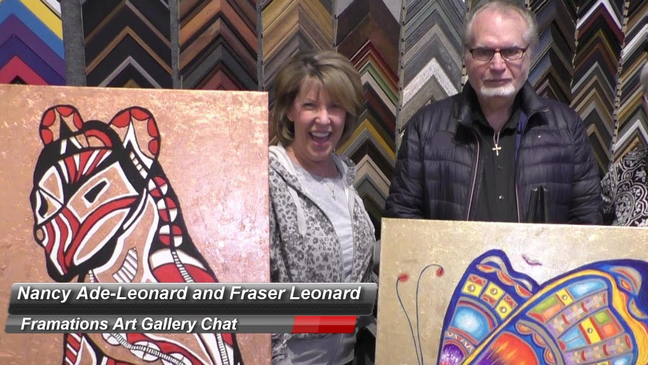 Chatting with artists, Nancy Ade-Leonard and Fraser Leonard - YouTube