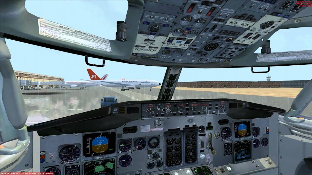 FSX Wilco B737-300 Air One Indira Gandhi Int'l Airport (New Delhi) VIDP ...