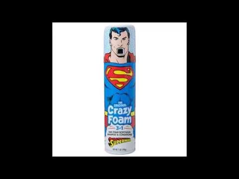Crazy Foam Fun Foam Bodywash, Shampoo & Conditioner, Classic Superman ...