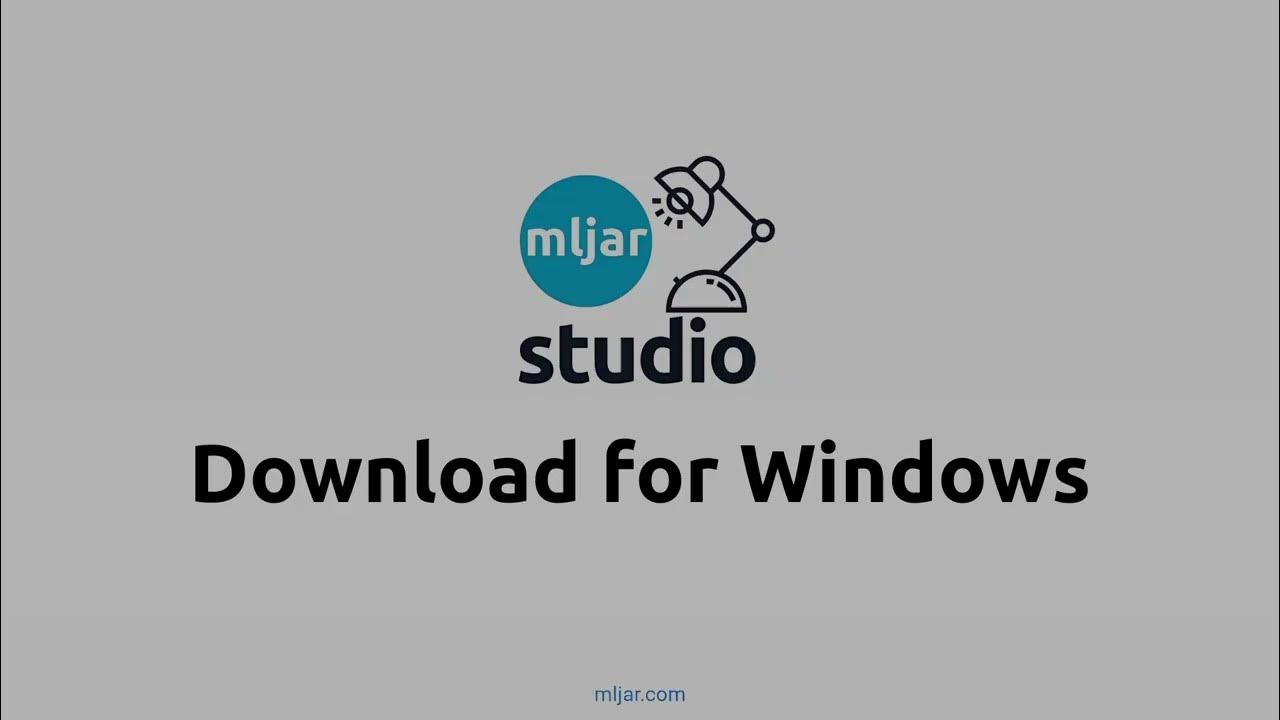 Install MLJAR Studio on Windows - YouTube