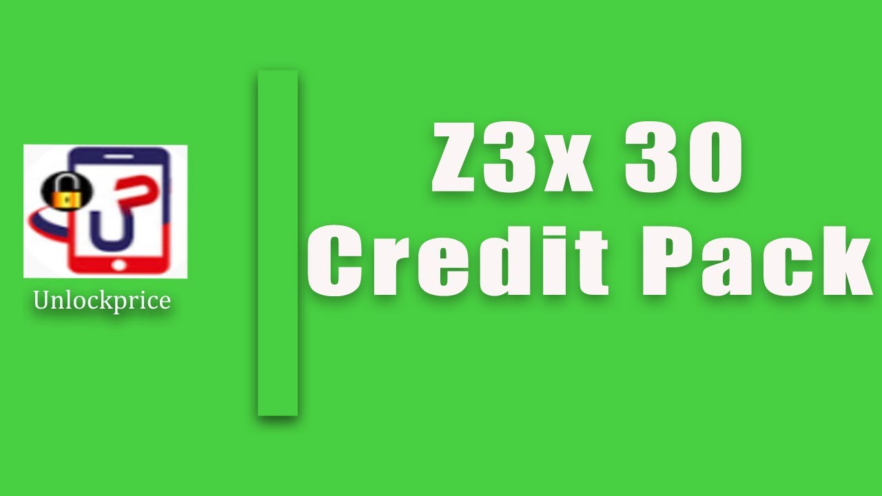 Z3x 30 Credit Pack #unlockprice - YouTube