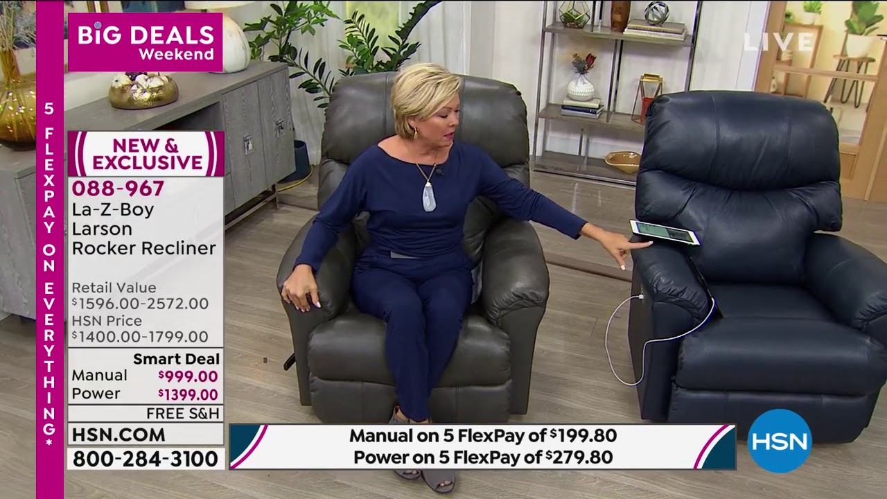 LaZBoy Larson Rocker Manual Recliner - YouTube