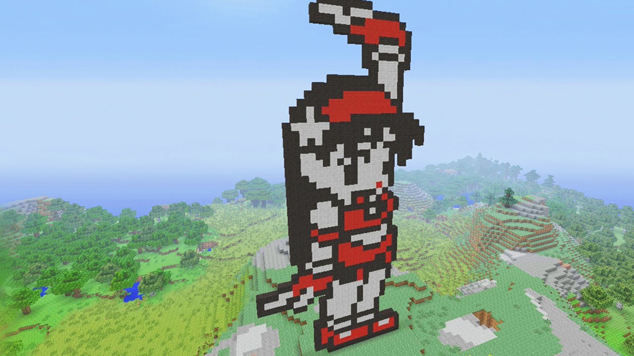 Minecraft | Athena Asamiya de KOF R-2 (PIXEL ART) - Nexus XIII - YouTube