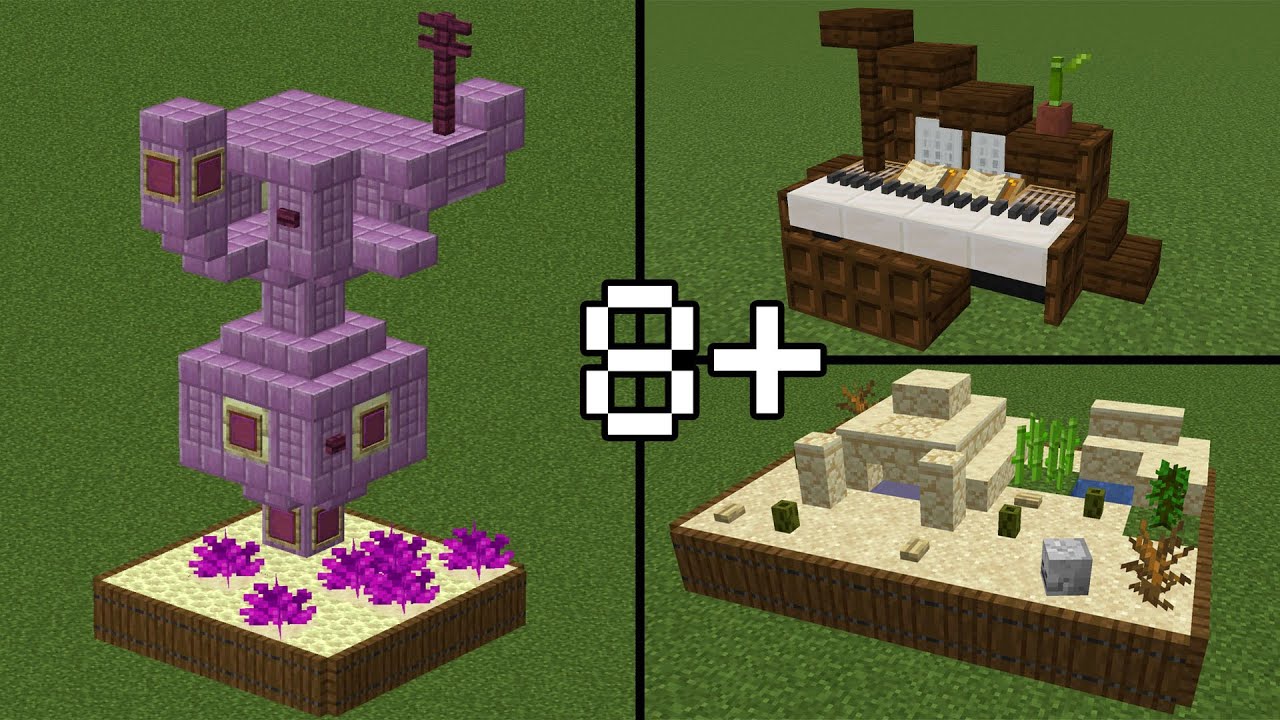 8+ Mini Biomes and Build Hacks in Minecraft - YouTube