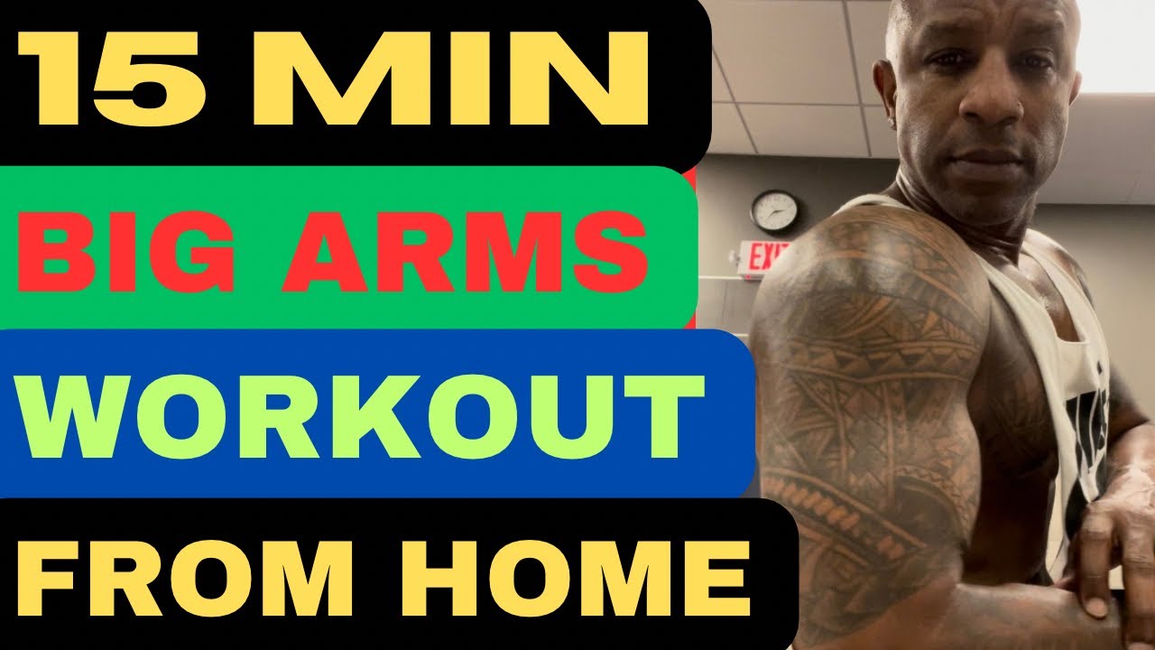 15 Minute ARMS Home Workout! How to Build Bigger Arms💪🏽 - YouTube