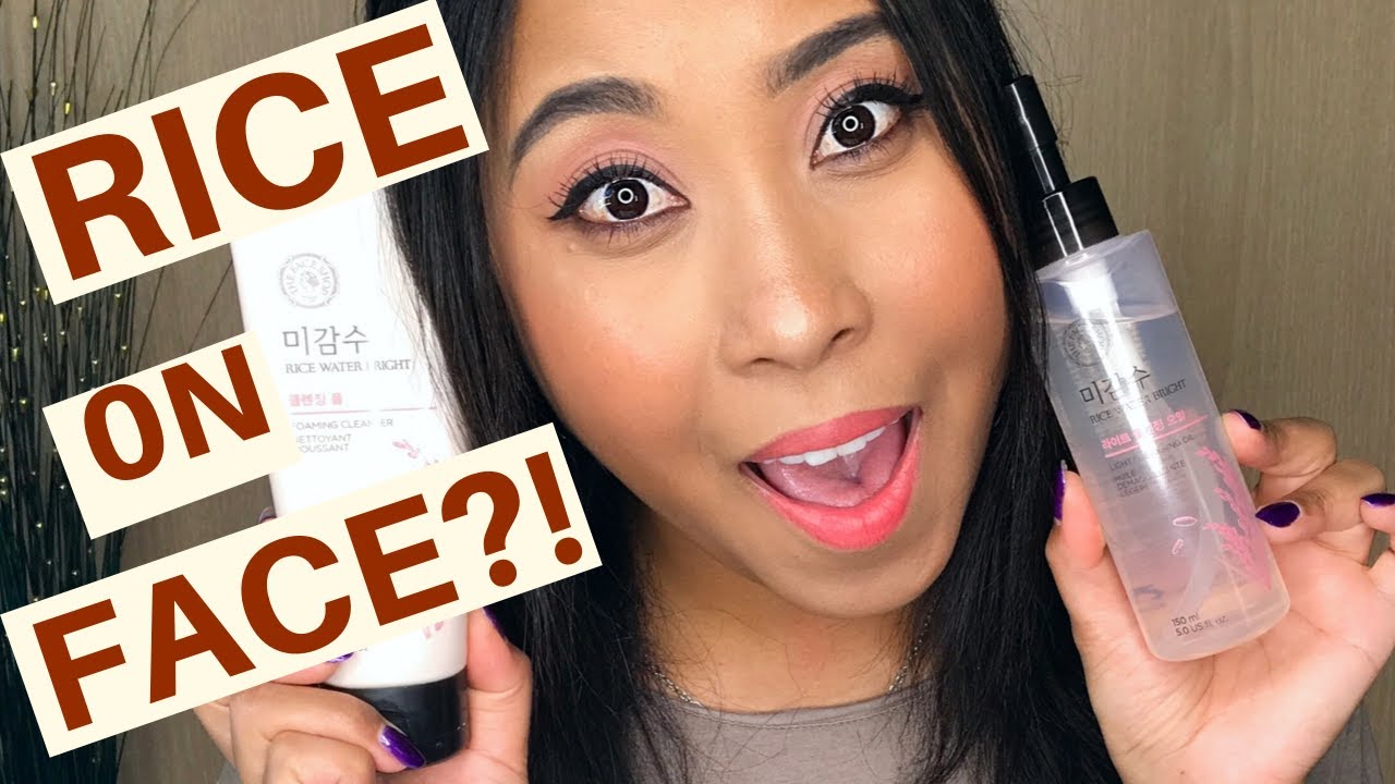 THE FACE SHOP Rice Water Bright Cleansing Foam & Rice Water Cleansing ...