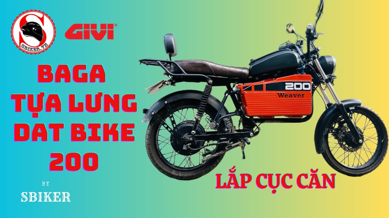 Baga Tựa Lưng Dat Bike 200 - baga sau cho dat bike weaver 200 - YouTube