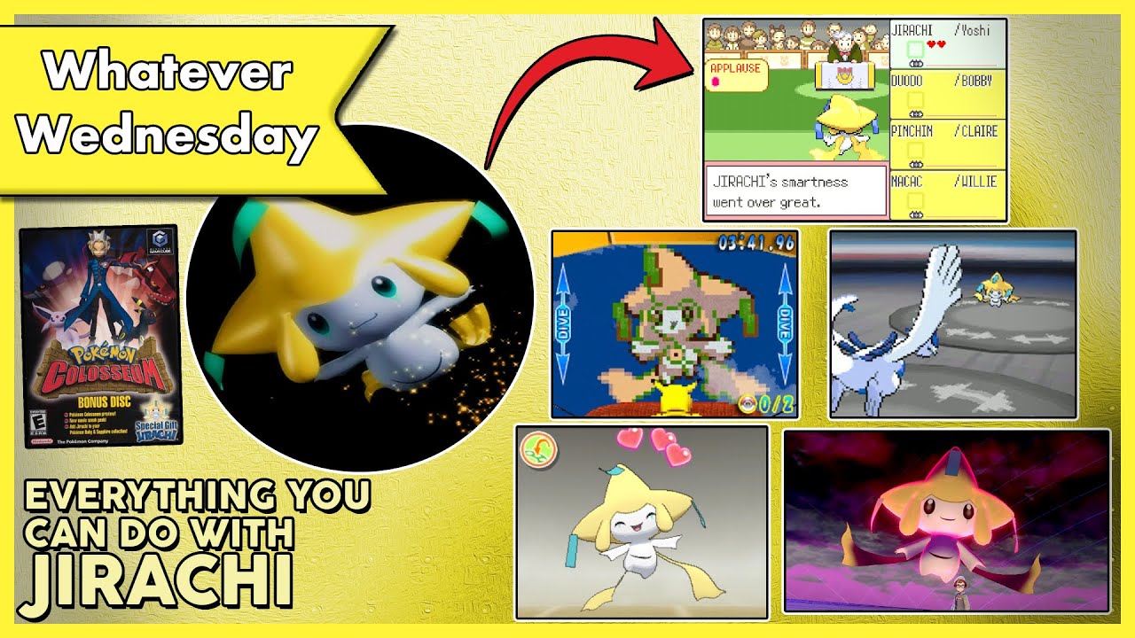 Pokemon Colosseum Bonus Disc: Everything You Can Do with Jirachi! - YouTube