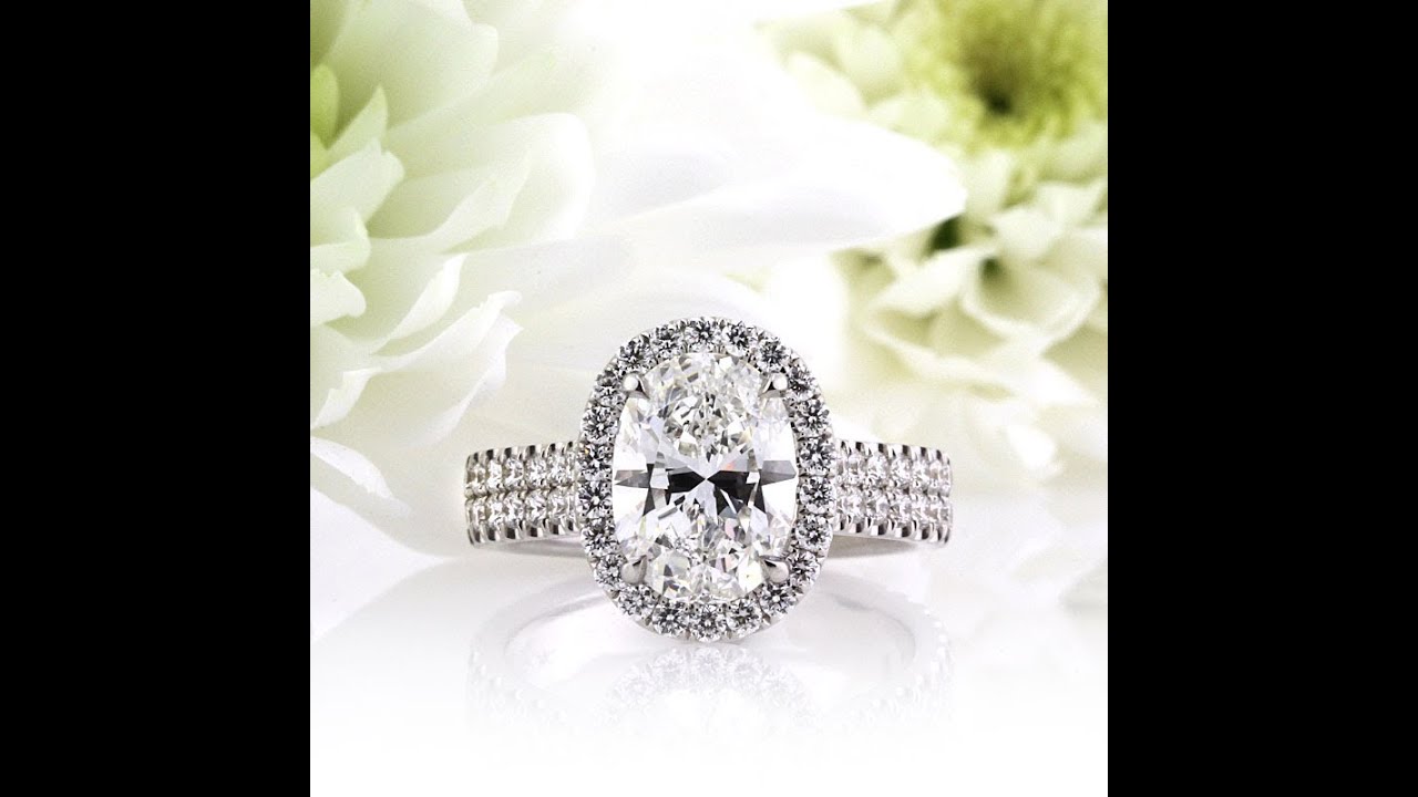 Mark Broumand - 3.01ct Oval Cut Diamond Engagement Ring - YouTube