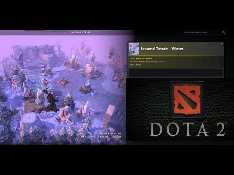 Dota 2 Seasonal Terrain - Winter + All Weather Effects - YouTube