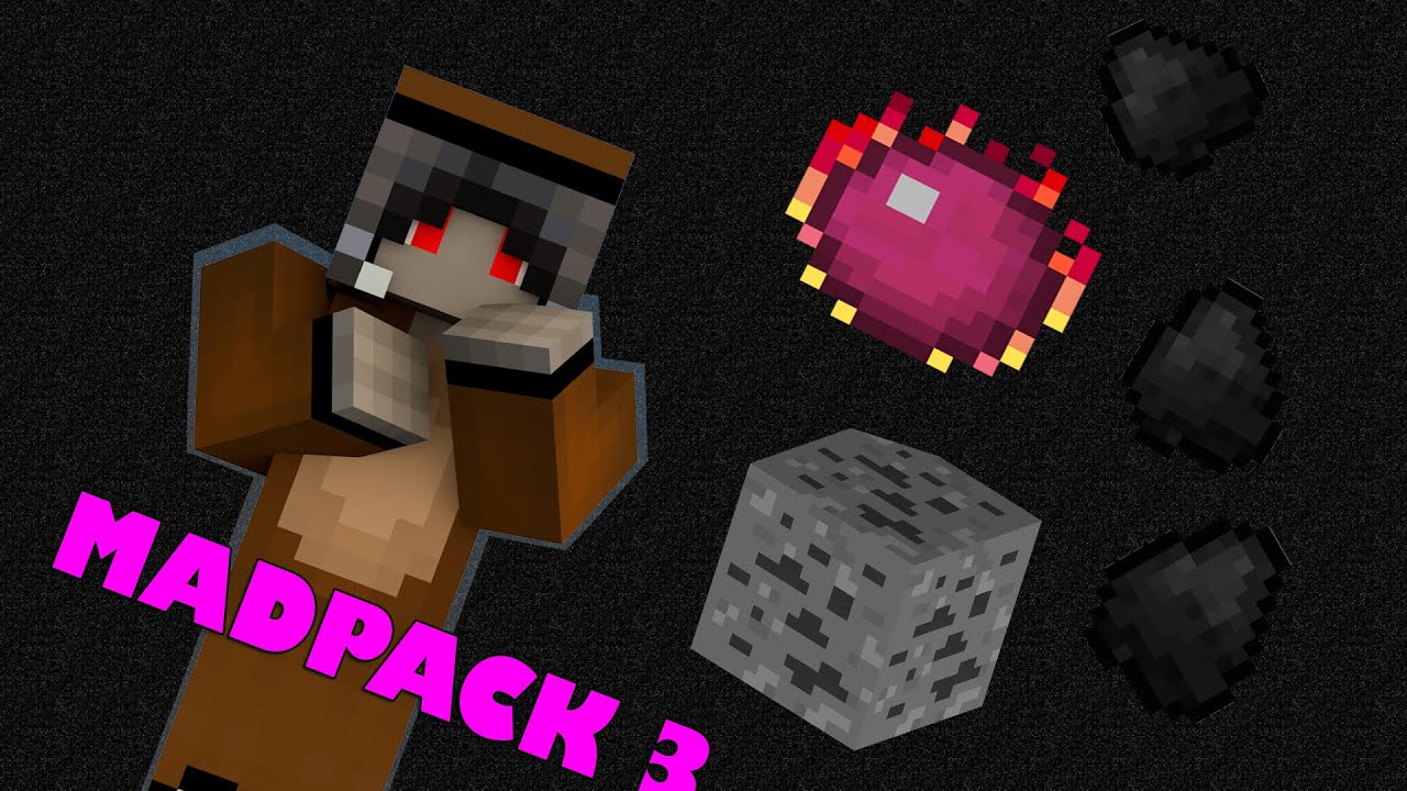 Minecraft Modpack Madpack 3 เอาชีวิตรอดในนรกที่มีสีสัน Part 10 ก้อนหิน ...