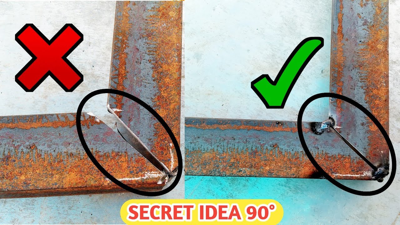 Secret Angle Iron 90° Cutting Trick - YouTube