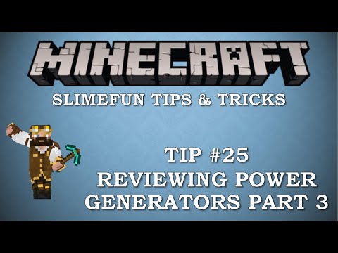 Slimefun Tips & Tricks #25 - Power Generation Part 3 of 5 - YouTube