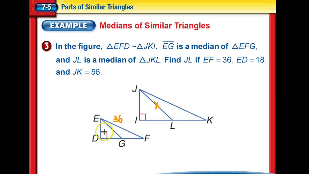 Basic STEM Proportional parts of similar triangles - YouTube
