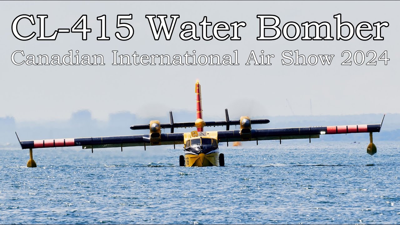 Ontario MNR CL-415 Water Bomber Demo + Drops in 4K - Canadian ...
