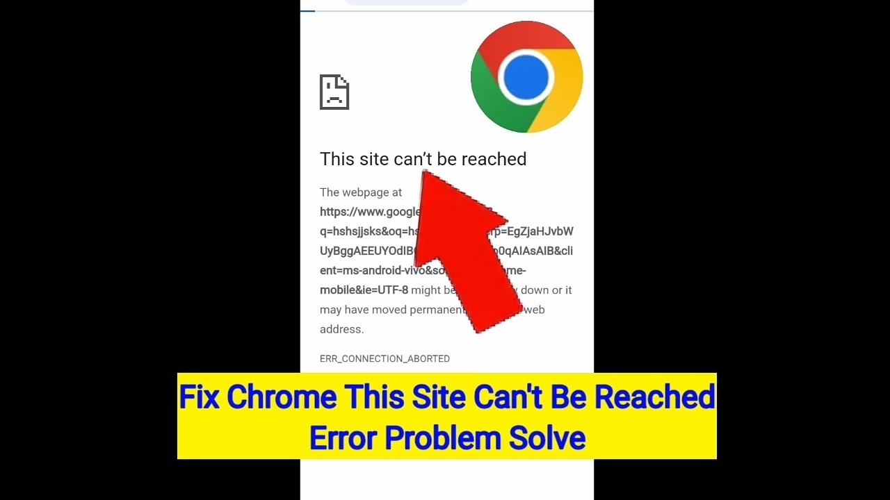 Fix Chrome This Site Can't Be Reached Error Problem Solve - YouTube
