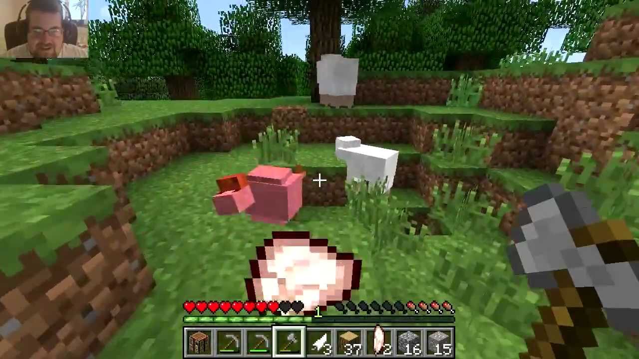 VANILLA Minecraft E01 Tickle Tickle Zombie! - YouTube