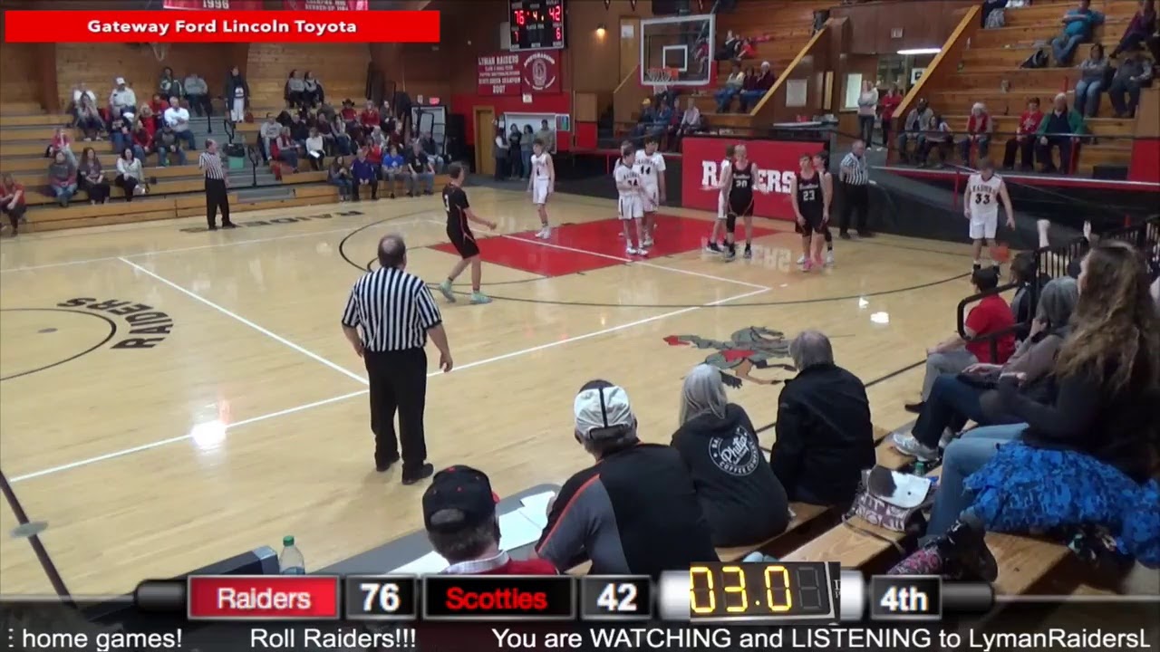 Varsity Lyman Raiders vs Phillip Scotties (BBB) - YouTube