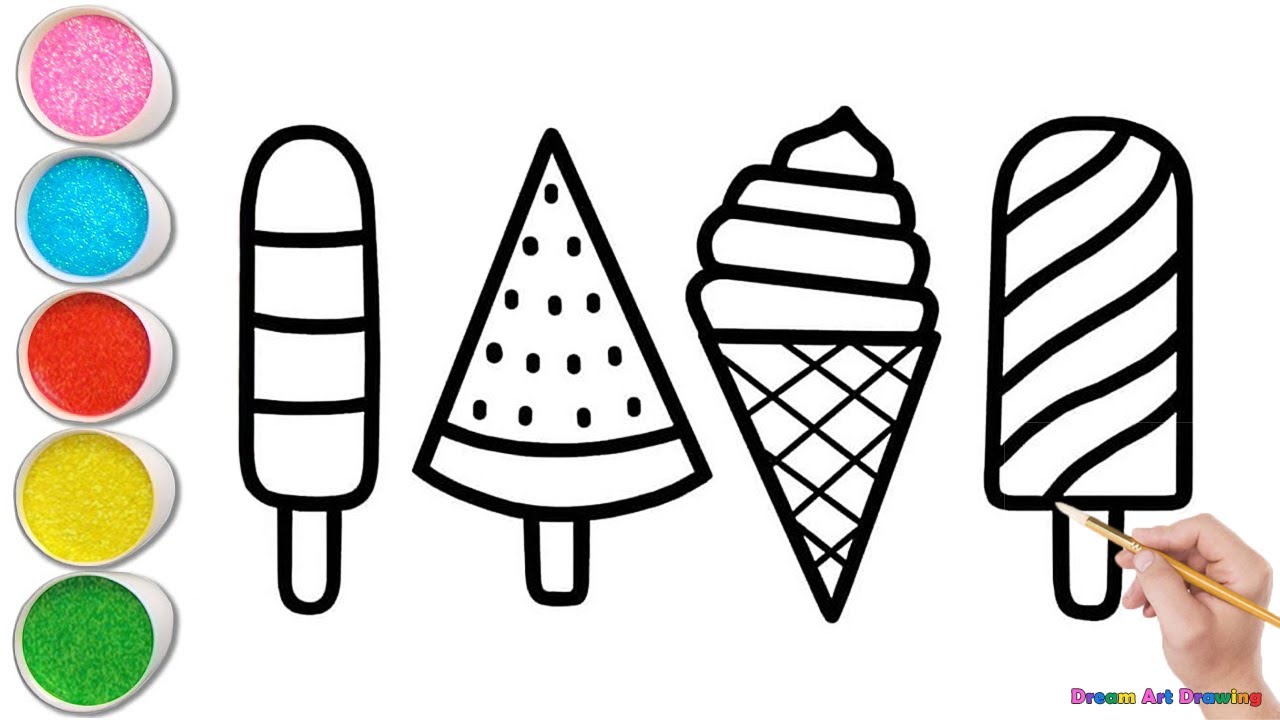How to Draw Easy Ice Cream Tutorial for Kids | Step-by-Step Guide ...