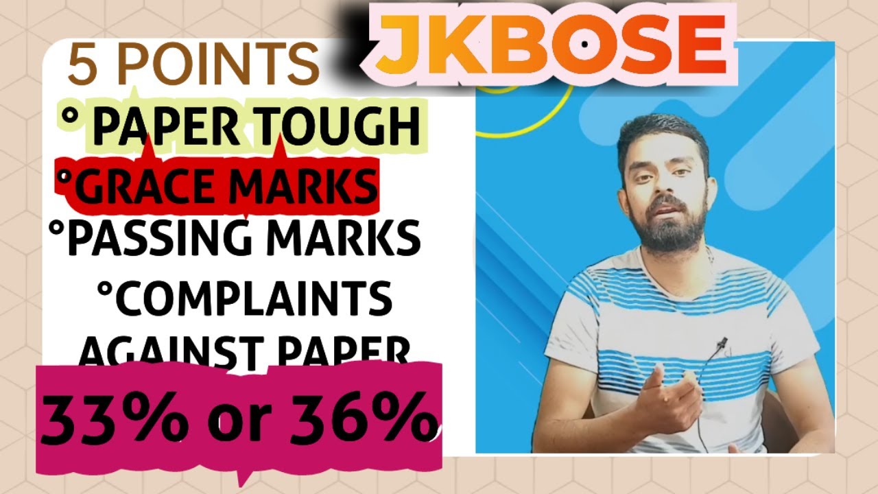 JKBOSE PAPER TOUGH? GRACE MARKS? #jkbose #extramarks #gracemarks - YouTube