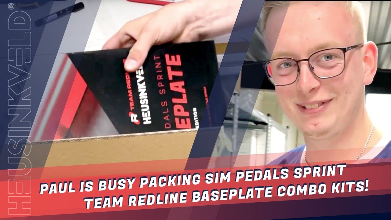 Paul is busy packing all the Sim Pedals Sprint Team Redline Baseplate ...