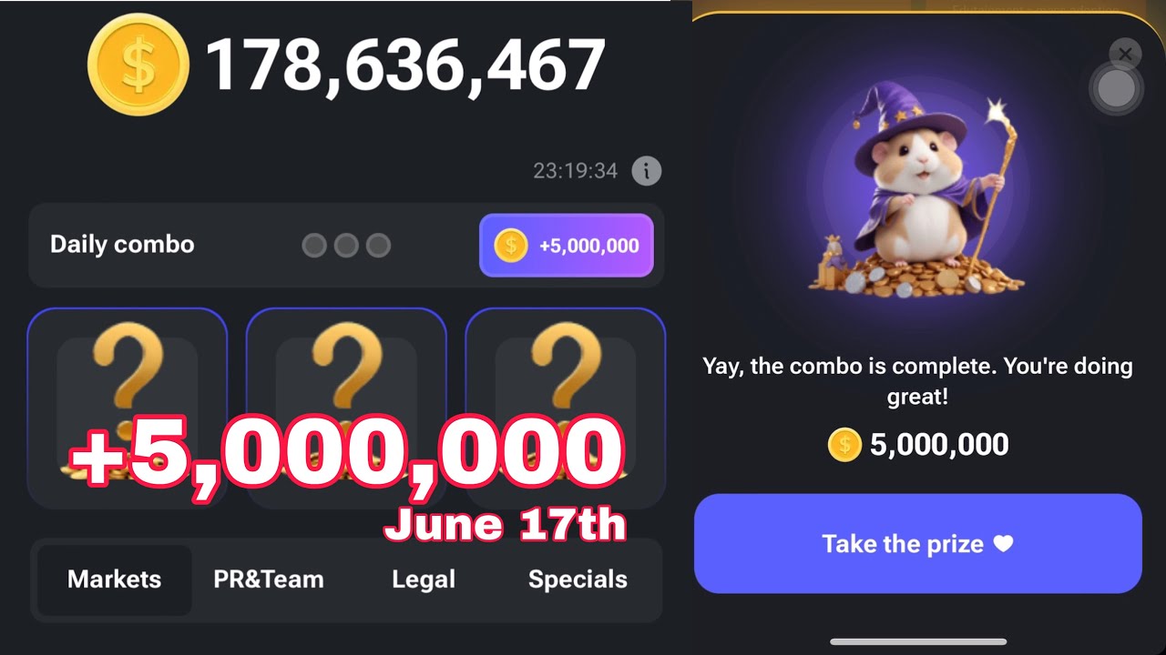 Hamster Kombat daily combo for today (June 17th) | Hamster combo for ...