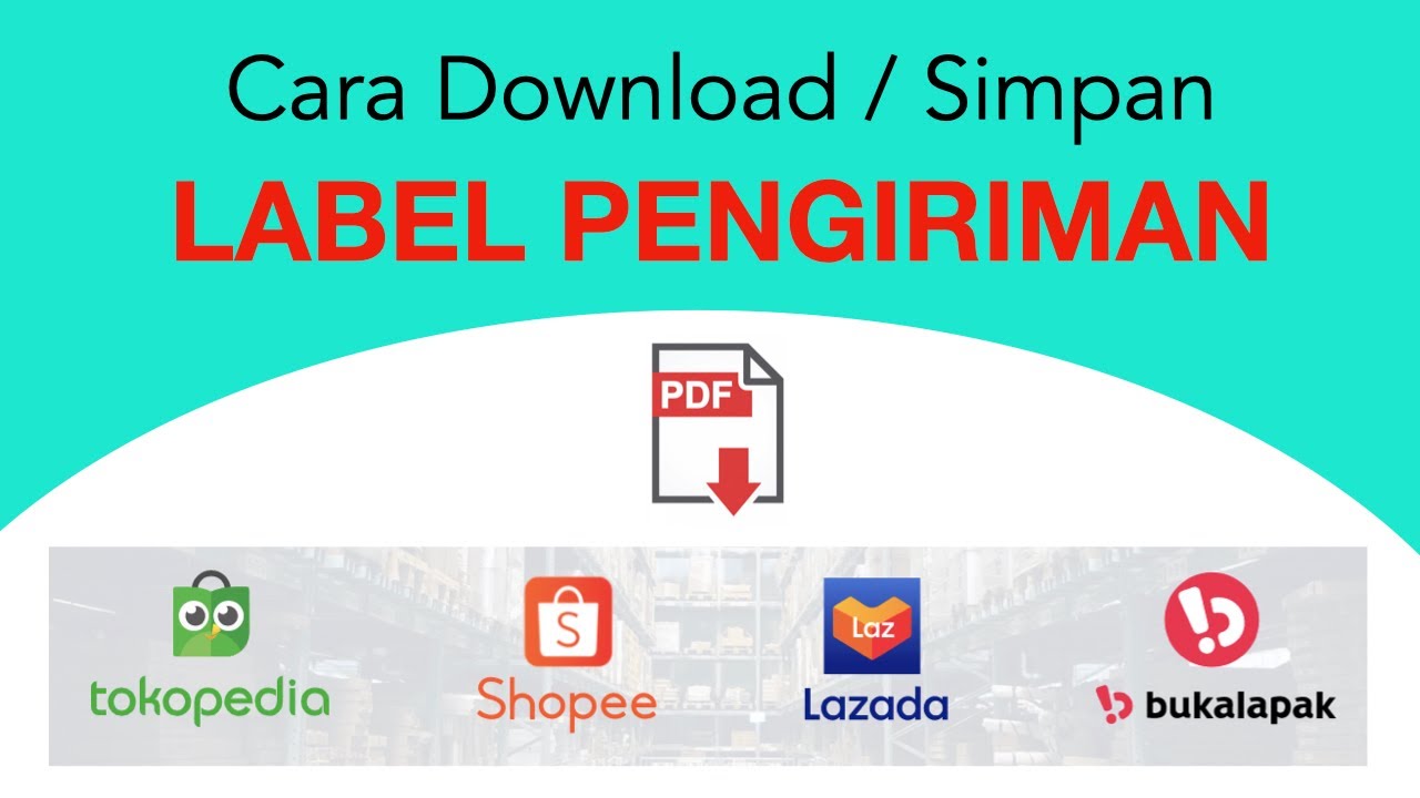 Cara Download File PDF Pengiriman resi otomatis Tokopedia Bukalapak ...