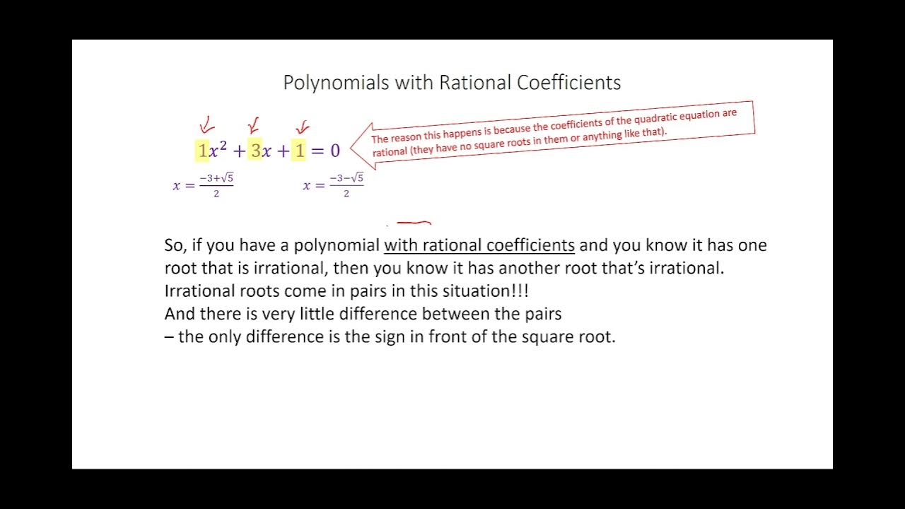 Polynomials with rational coefficients - YouTube