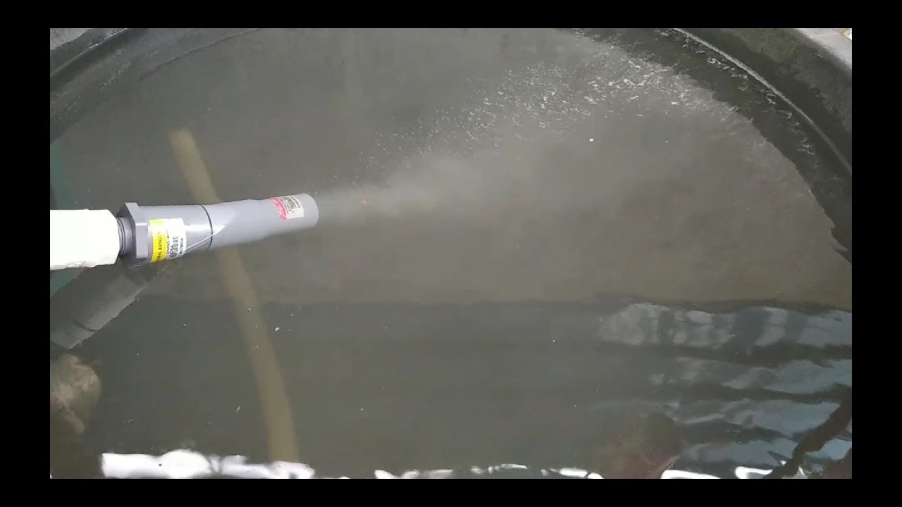 Test microbubble nozzle memakai pompa 150watt - YouTube