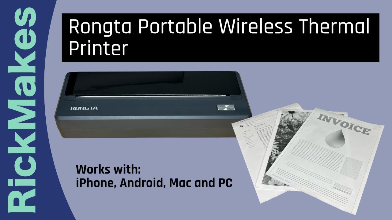 Rongta Portable Wireless Thermal Printer - YouTube