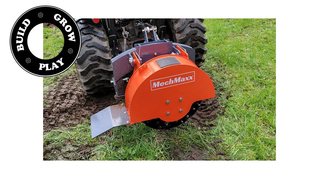 24 inch PTO Driven Stump Grinder - YouTube