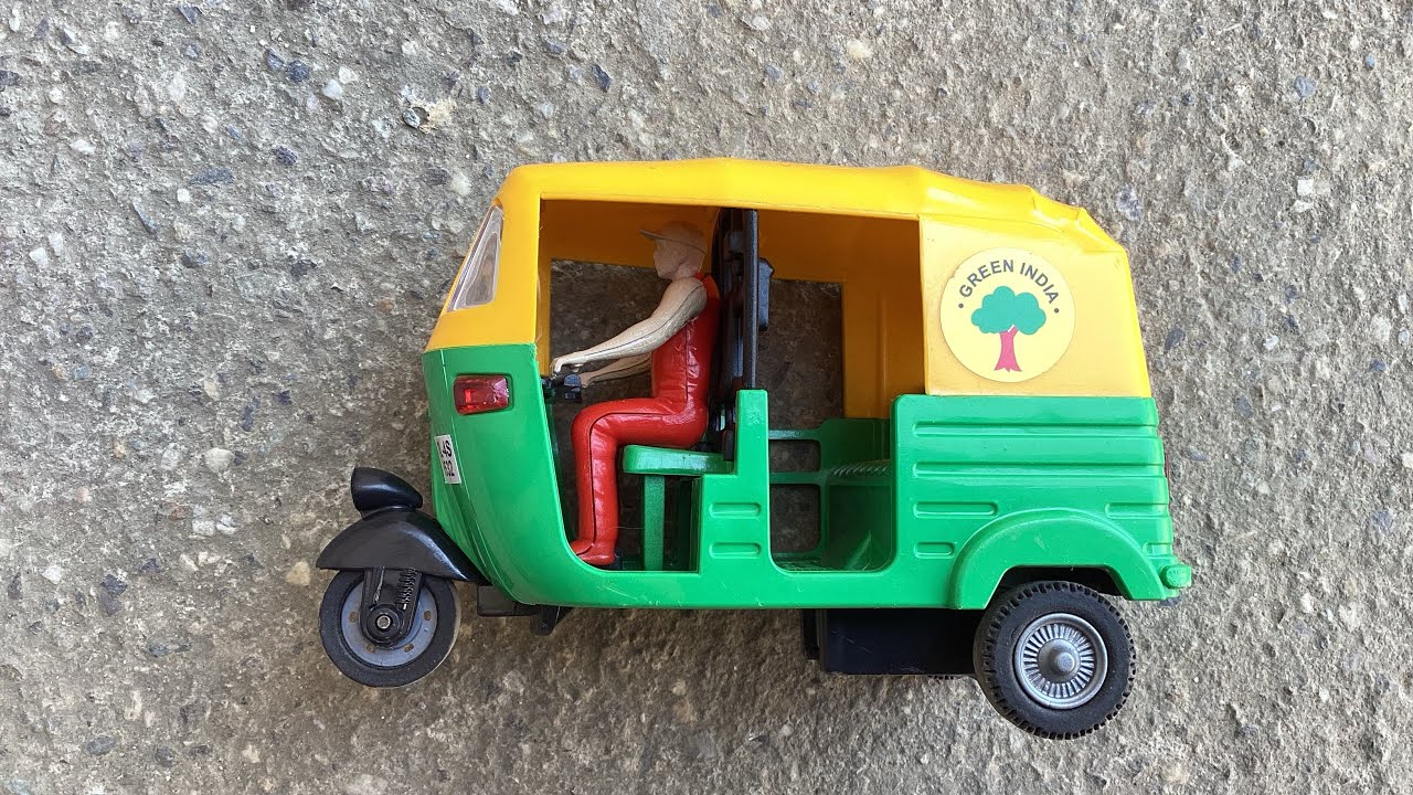 Driving toy autorickshaw,play with auto rickshaw toys,cents toys Indian ...