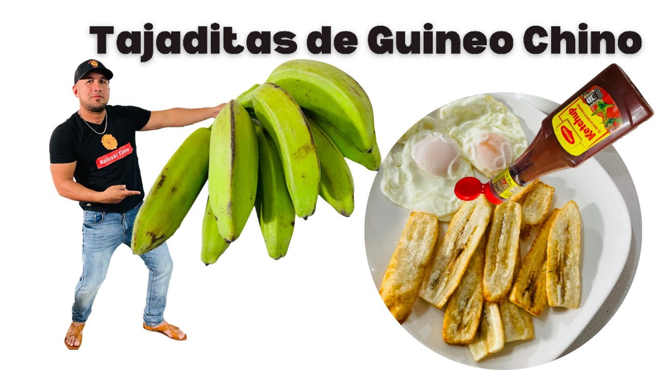 Como Hacer Tajaditas de Guineo Chino o Cuadrao en (4K) - YouTube