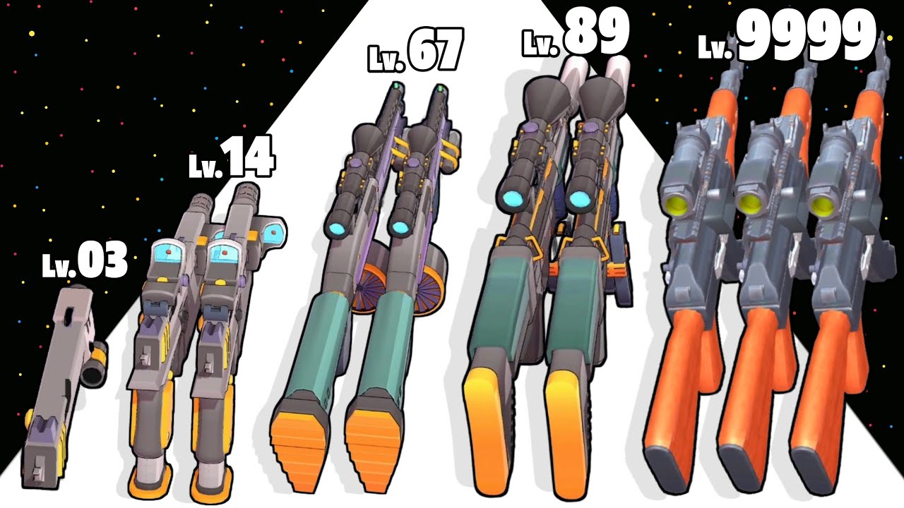 Gun Builder Run - Level Up Gun Max Level Gameplay - YouTube