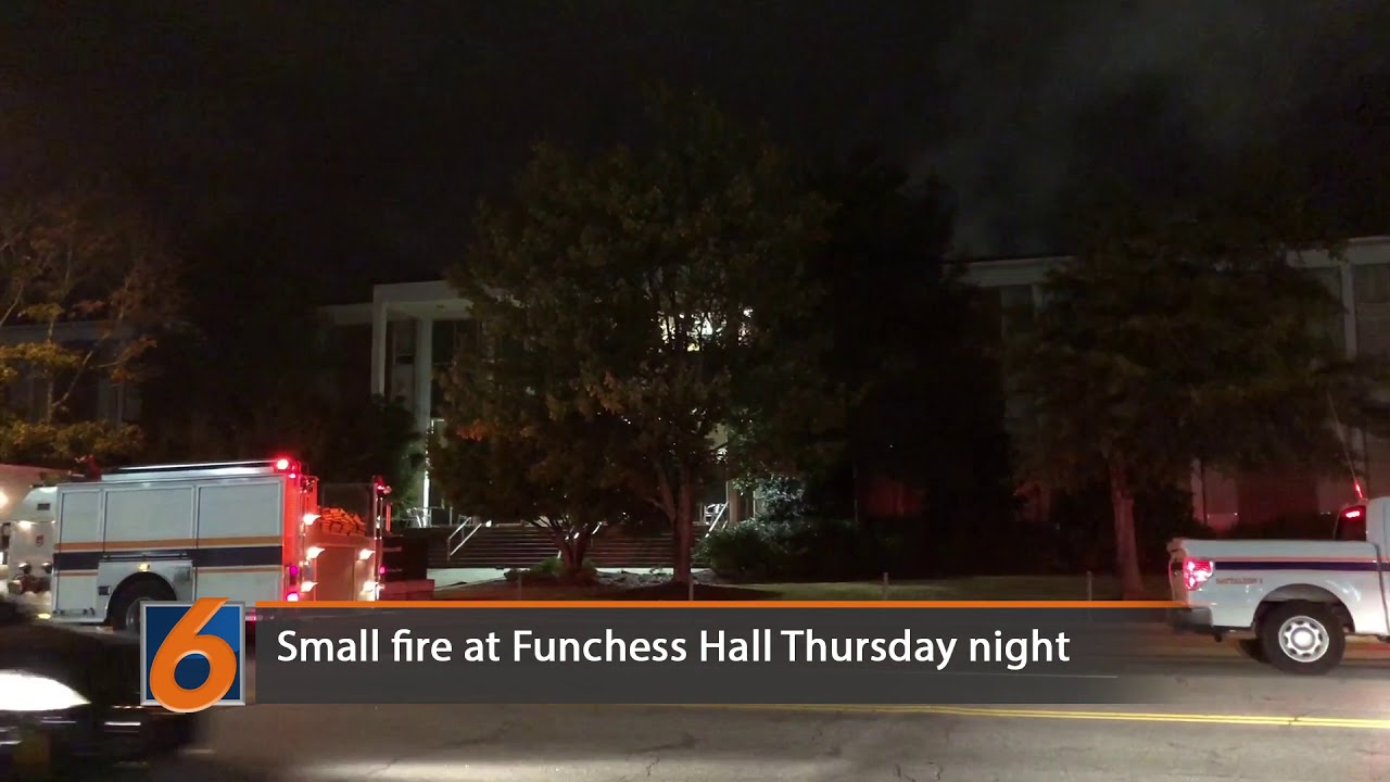 Small fire at Funchess Hall Thursday night - YouTube