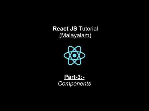 Components | React JS Malayalam Tutorial | Part-3 - YouTube