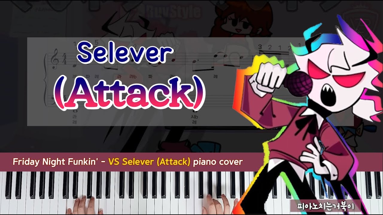 Friday Night Funkin' - VS Selever (Attack) piano cover - YouTube