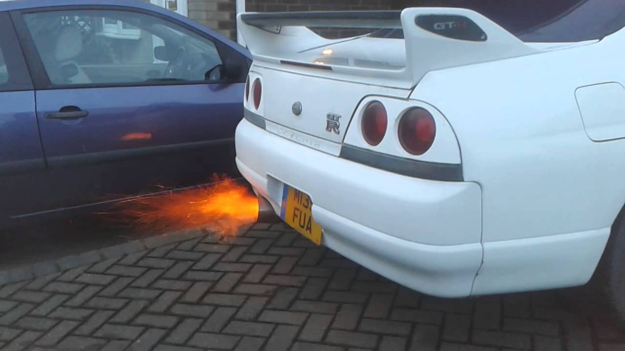 First test of Bee-r on my R33 GTR - YouTube