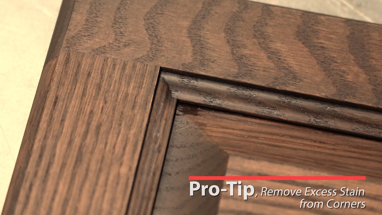 Pro Tip: Excess Stain in Corners - YouTube
