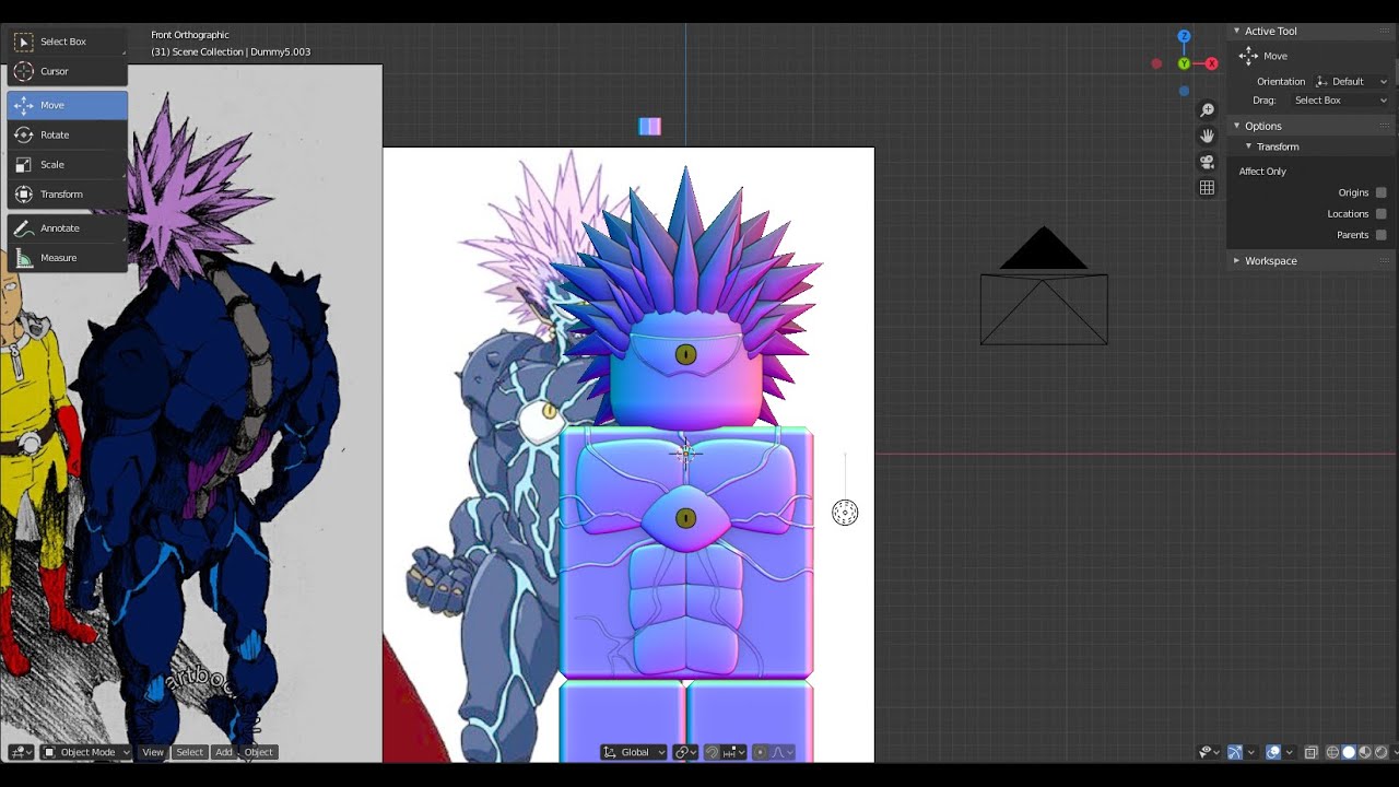 Roblox Hair Tutorial: Boros(OPM) - YouTube