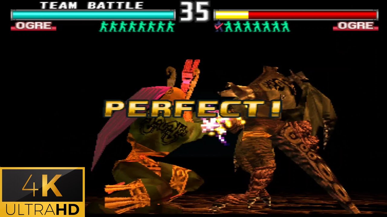 Tekken 3 New Team Battle 4K Video Gameplay // Ogre The Final Villain ...