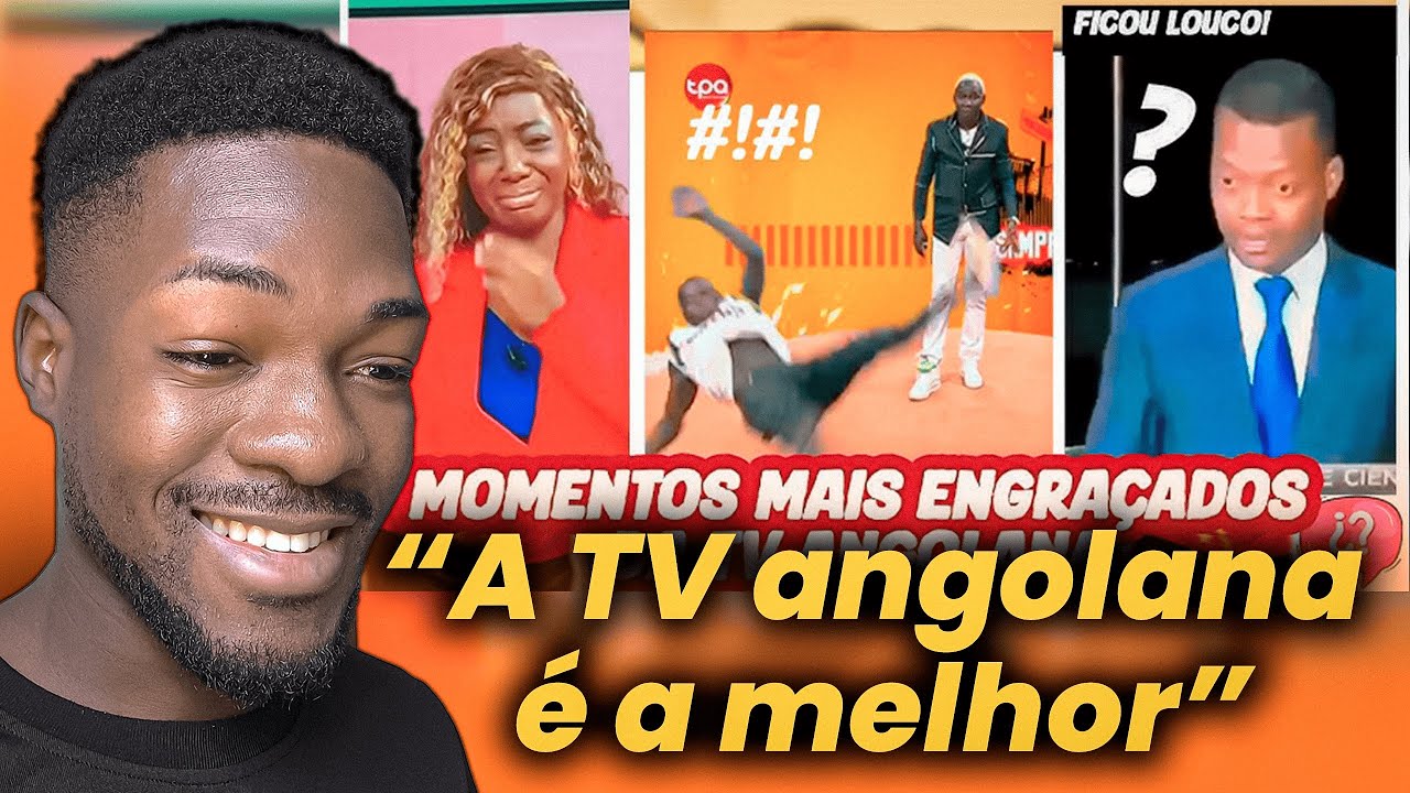 Momentos mais ENGRAÇADOS da TV Angolana | Angolano Reage - YouTube