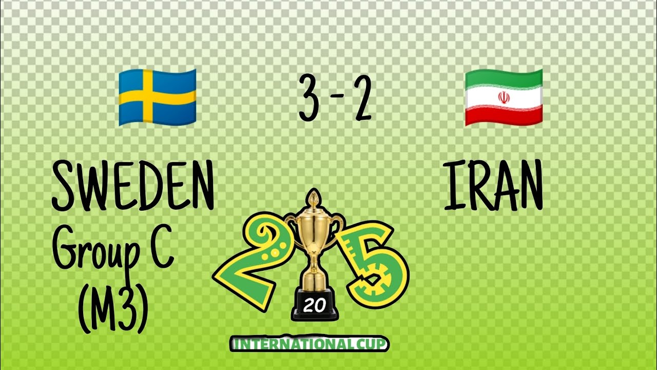 Sweden vs Iran | Group C (M3) | International Cup 2025 | Winner Soccer ...