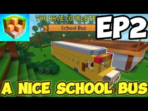 HOW TO BUILD A SCHOOL BUS IN BLOCK CRAFT 3D #video #long - YouTube