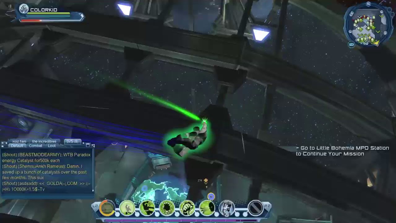 Dcuo in space style - YouTube