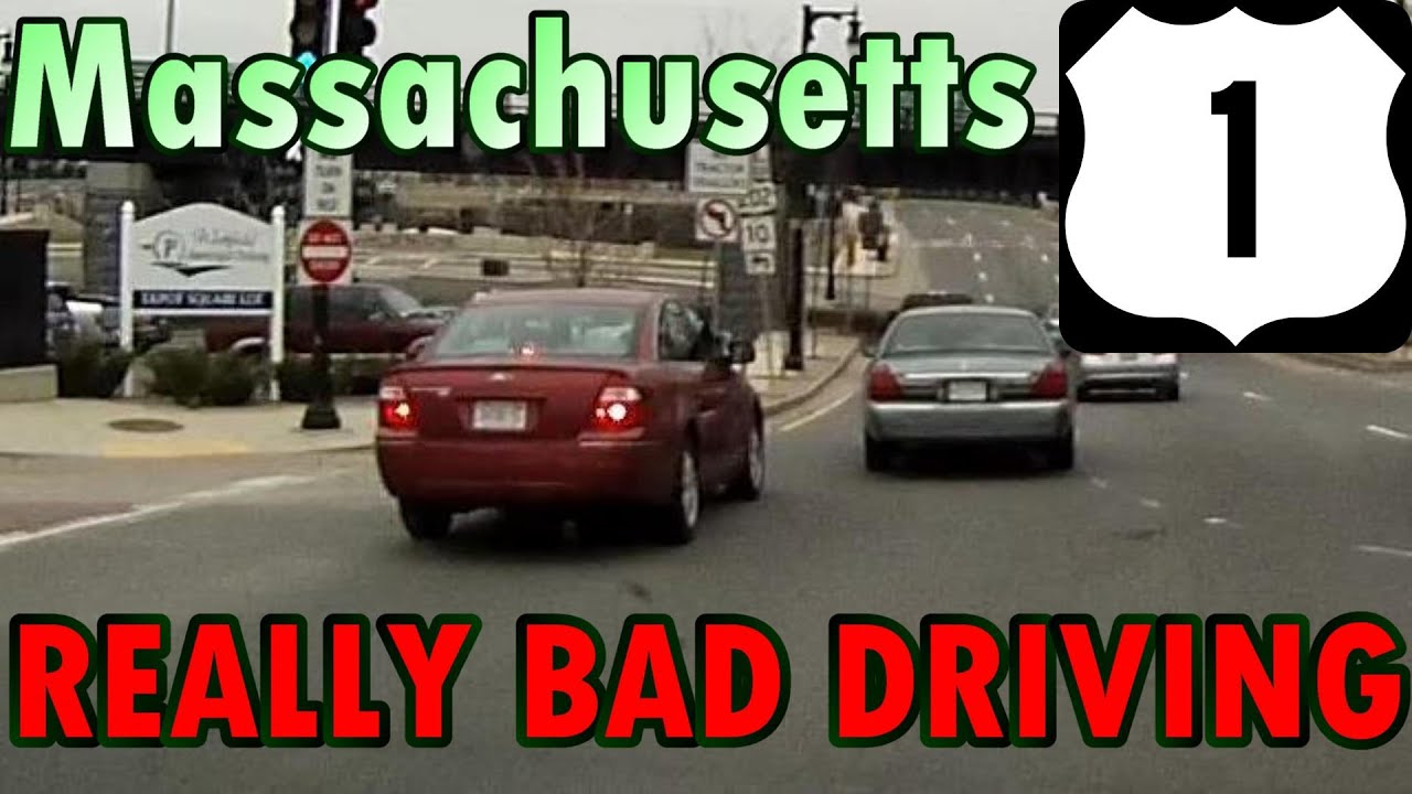 Really Bad Drivers in Massachusetts #1 - YouTube